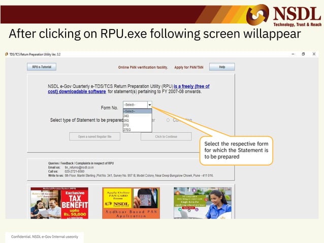 TDS TCS RETURN PREPARATION UTILITY PART C | PPT