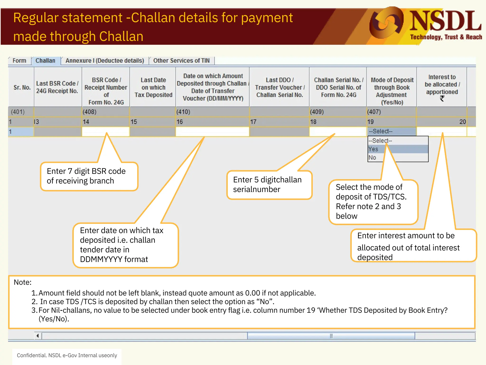 TDS TCS RETURN PREPARATION UTILITY PART E | PPT