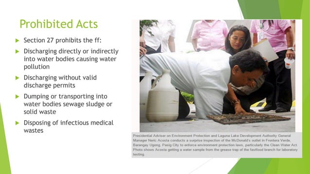 Presentation of Philippine Clean Water Act of 2004 | PDF | Indoor ...