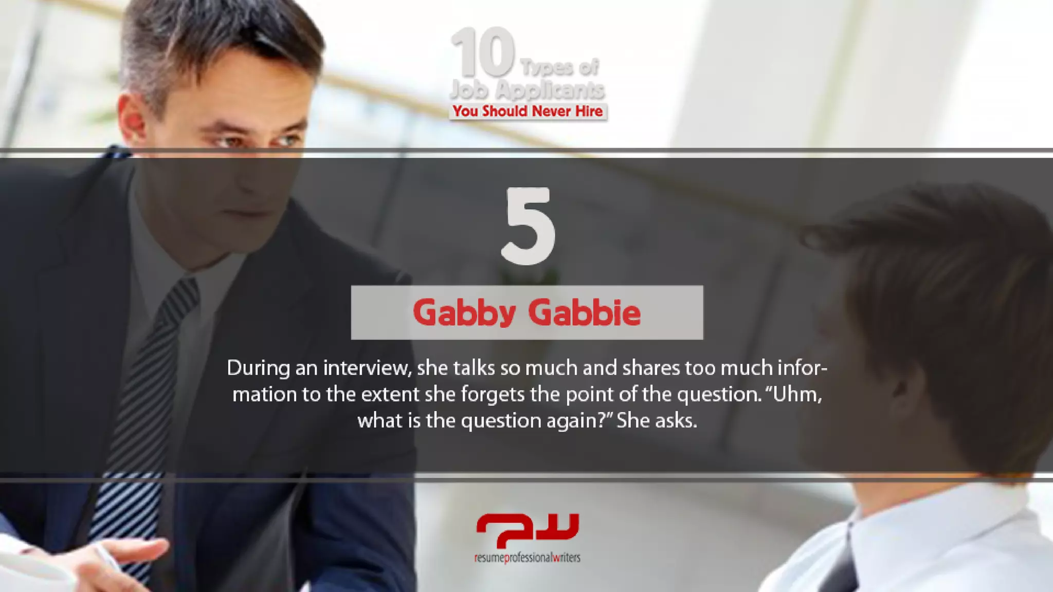 10 Types of Job Applicants You Should Never Hire | PPT