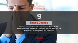 10 Types of Job Applicants You Should Never Hire | PPT | Free Download