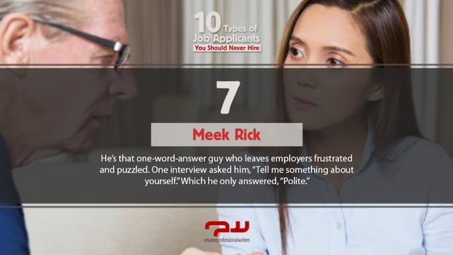 10 Types of Job Applicants You Should Never Hire | PPT