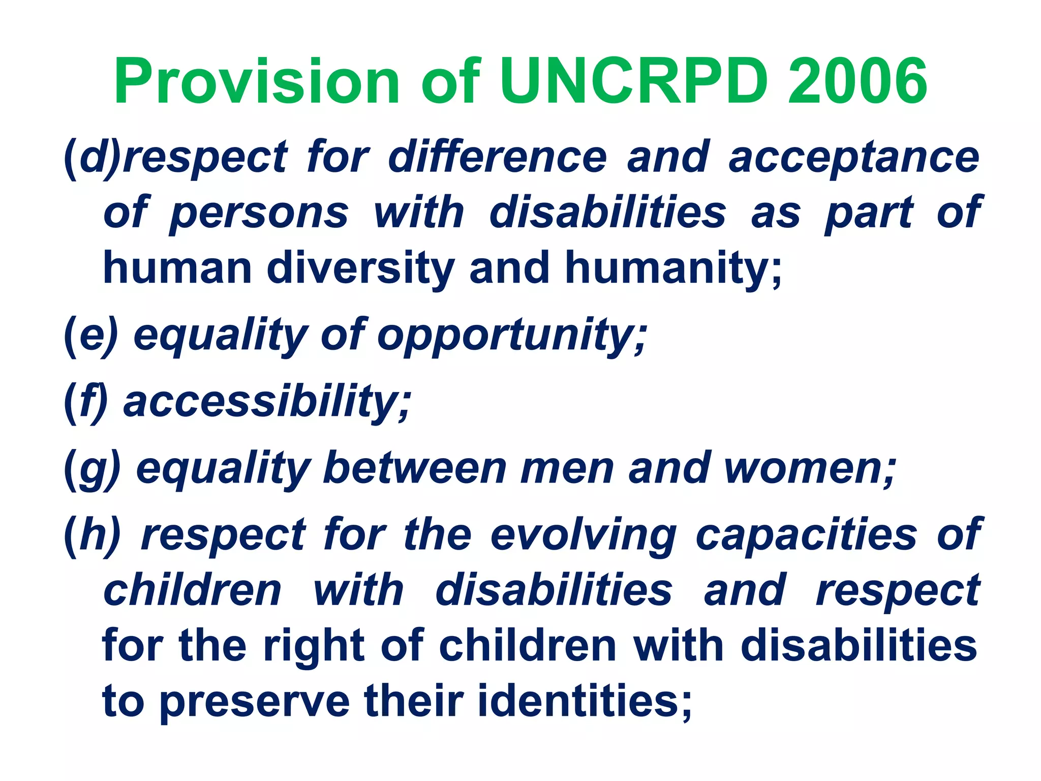 Rights to Persons with Disabilities Act 2016 New Law for PwDs in India ...