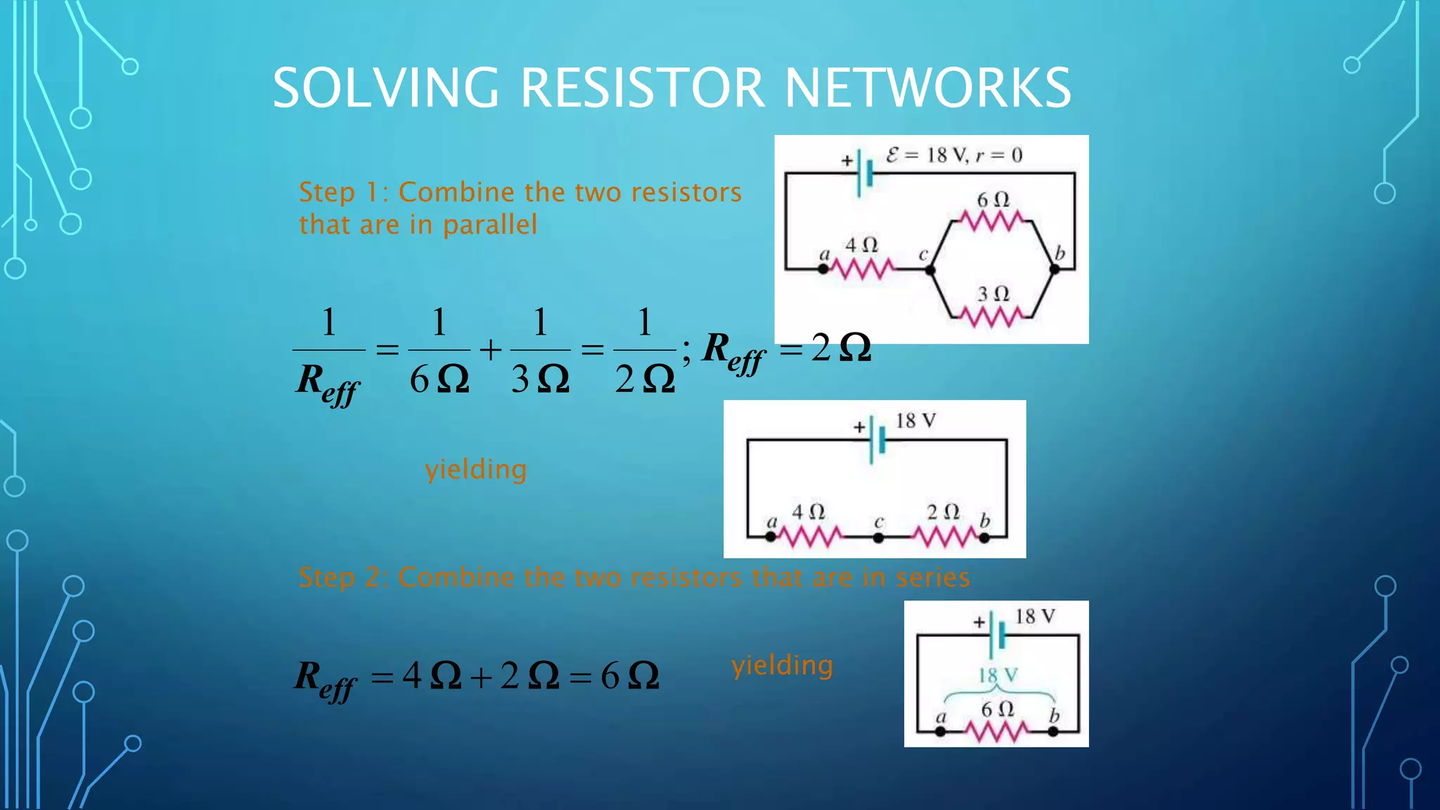Elements of electrical engineering dc circuits | PPTX