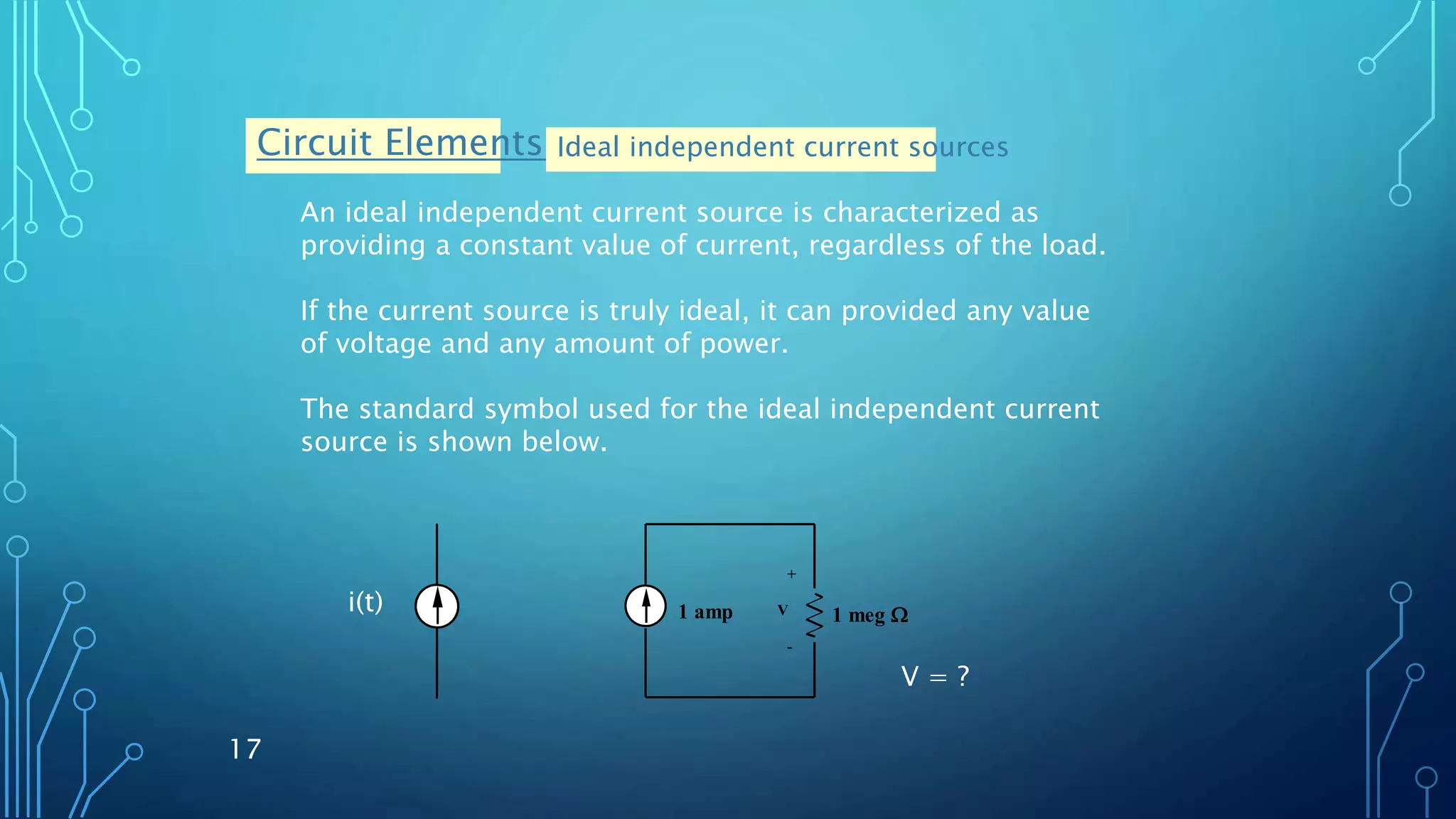 Elements of electrical engineering dc circuits | PPTX