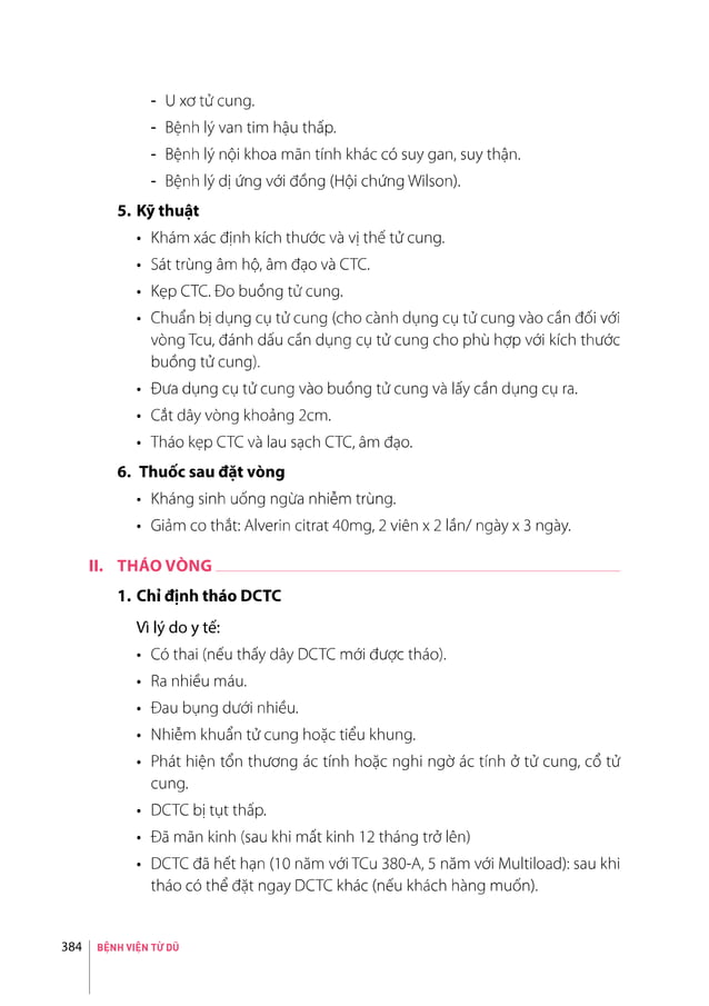 ĐẶT VÀ THÁO DỤNG CỤ TỬ CUNG (DCTC) | PDF