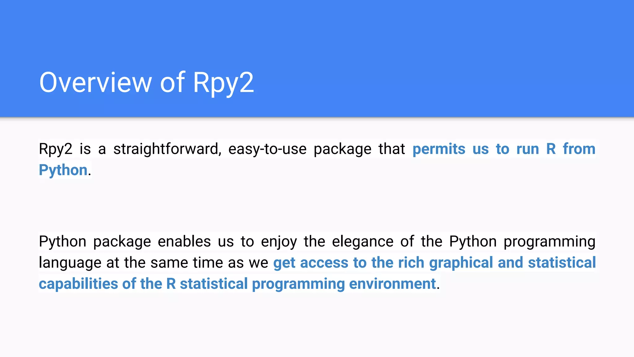 Rpy package | PPT