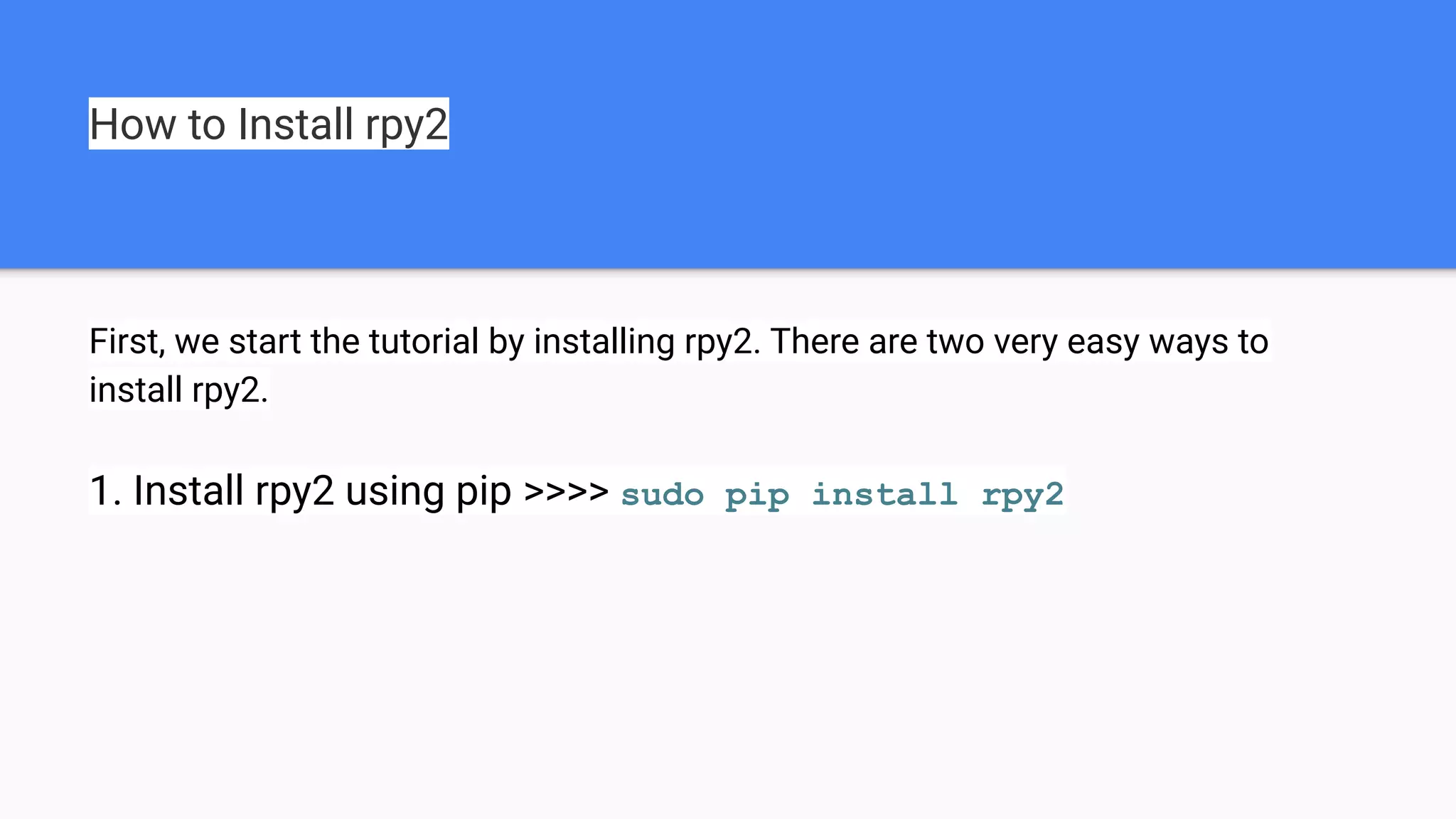 Rpy package | PPT