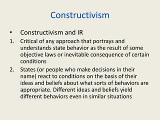 C3 - Contending Perspectives on International Politics | PPT