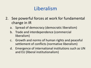 C3 - Contending Perspectives on International Politics | PDF