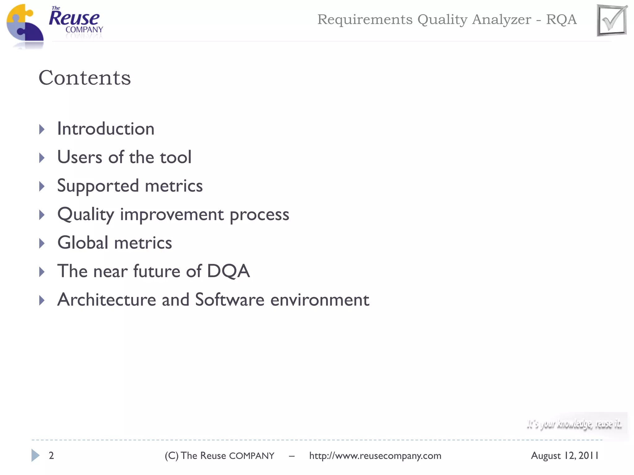 RQA - Requirements Quality Analyzer | PDF