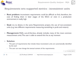 RQA - Requirements Quality Analyzer | PDF