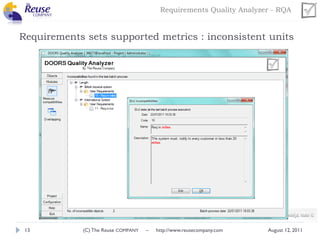 RQA - Requirements Quality Analyzer | PDF