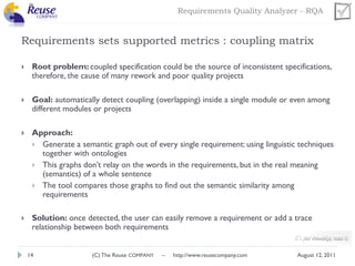 RQA - Requirements Quality Analyzer | PDF