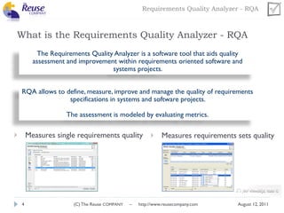 RQA - Requirements Quality Analyzer | PDF