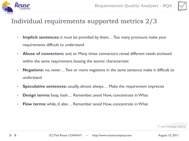 RQA - Requirements Quality Analyzer | PDF | Computer Software and ...
