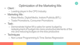 Marketing Mix Optimization | PDF | Business Accounting & Finance | Business
