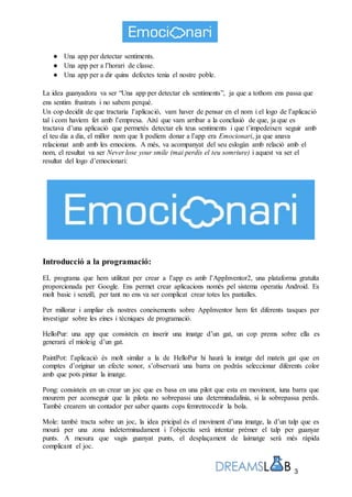 Memoria DreamsLab - Emocionari | DOCX