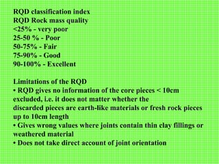 Rock quality determination, rock structure rating | PPT