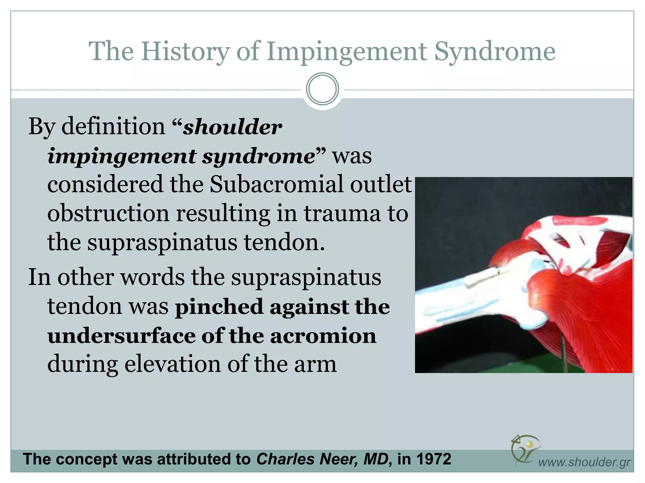 Impingement syndromes | PPTX