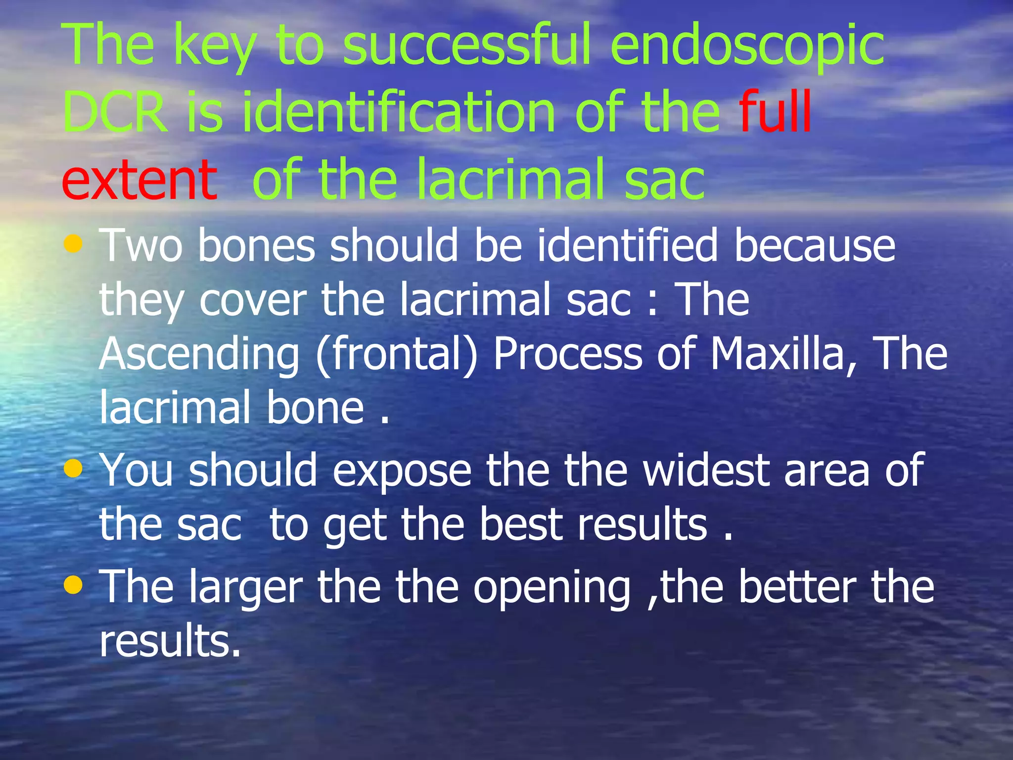 Endoscopic dcr | PPTX