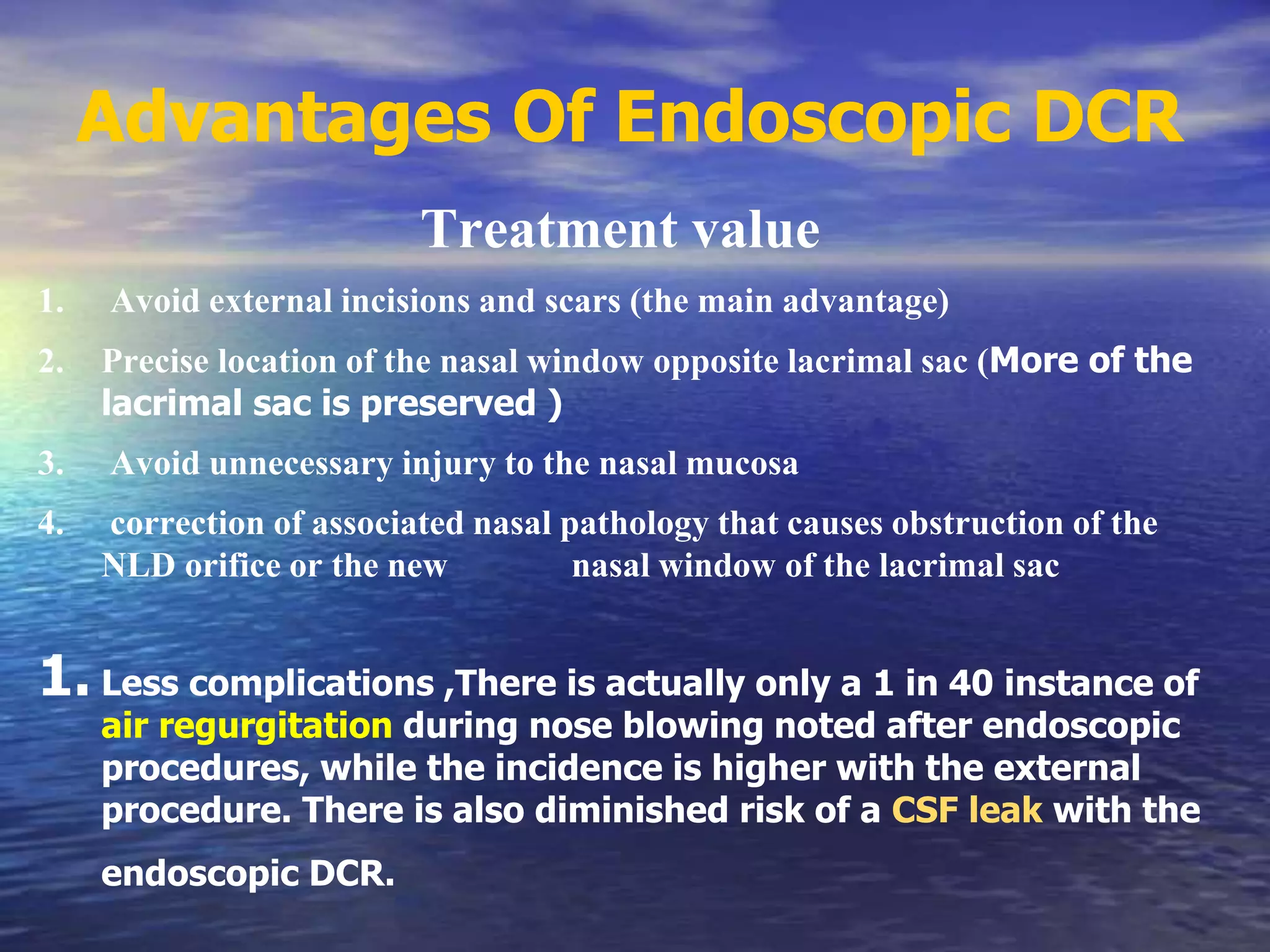 Endoscopic dcr | PPTX