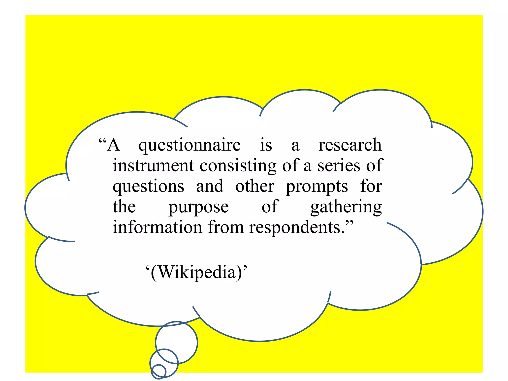research questioner preparation | PPT
