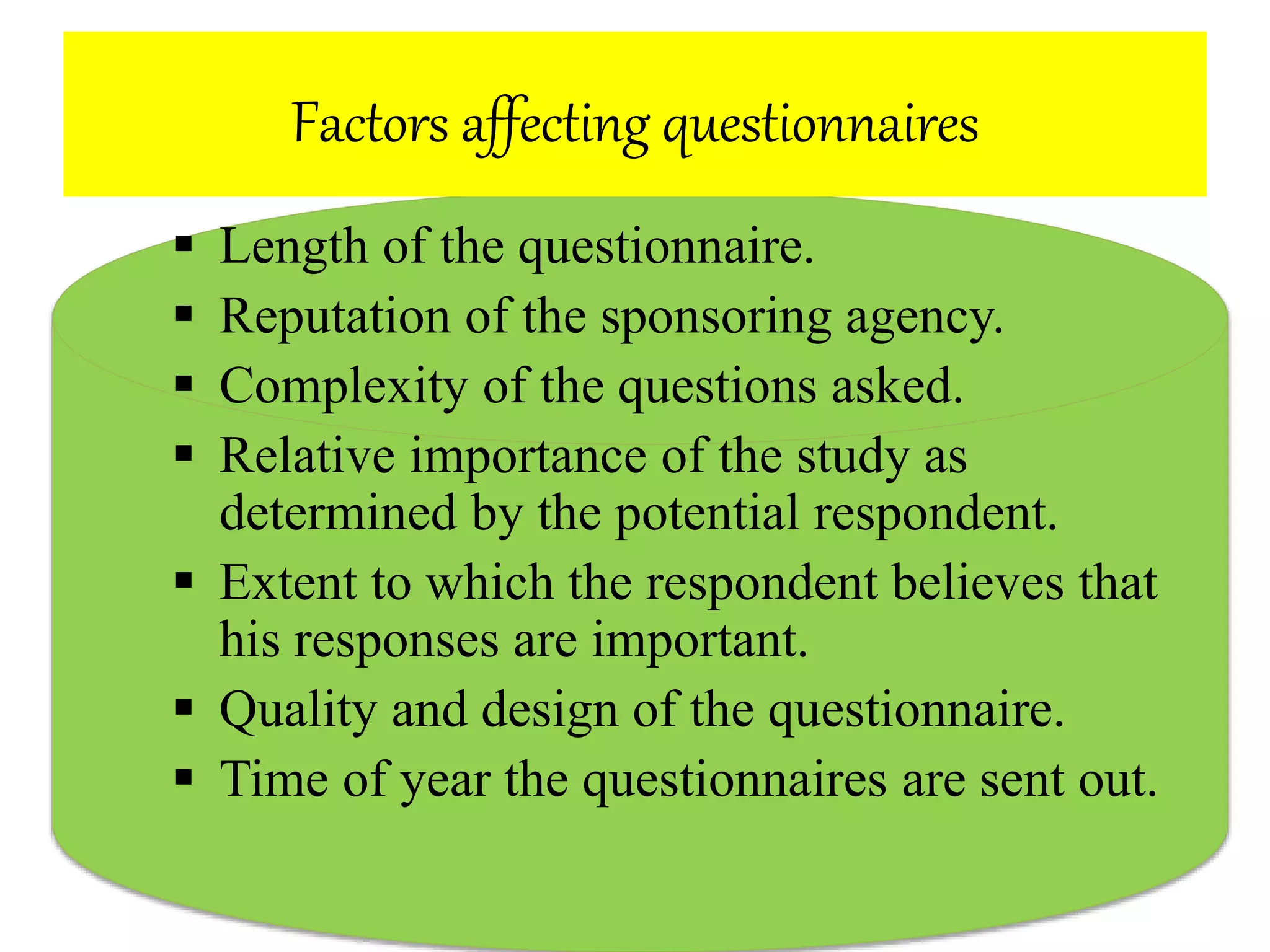 research questioner preparation | PPT