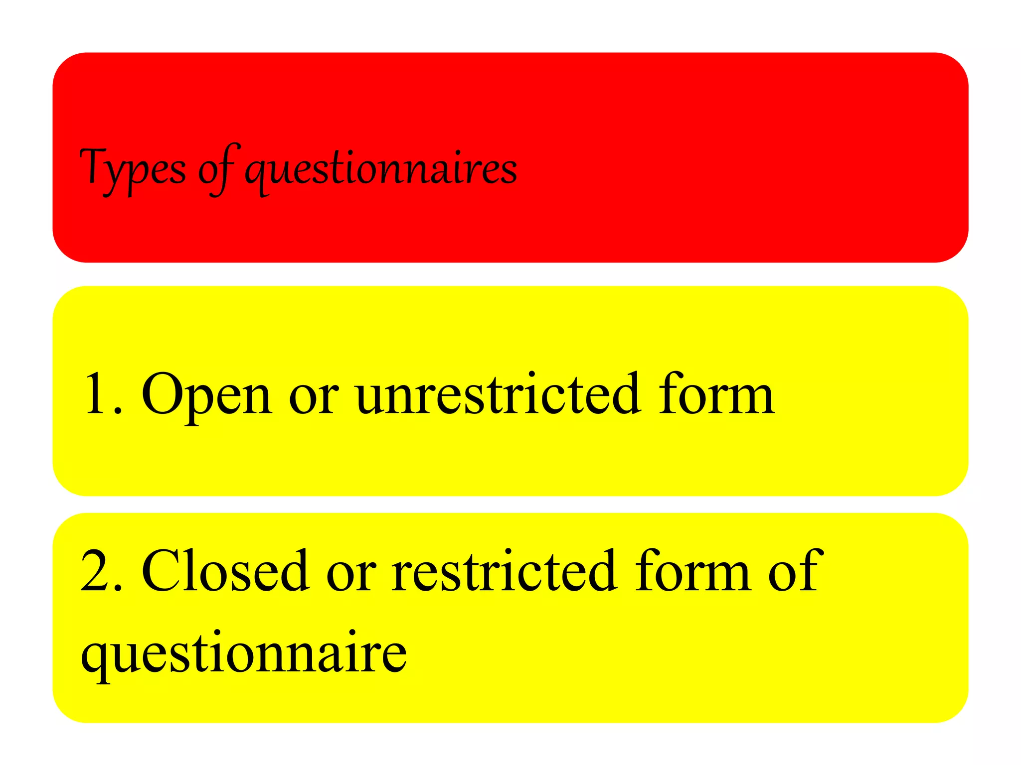 research questioner preparation | PPT