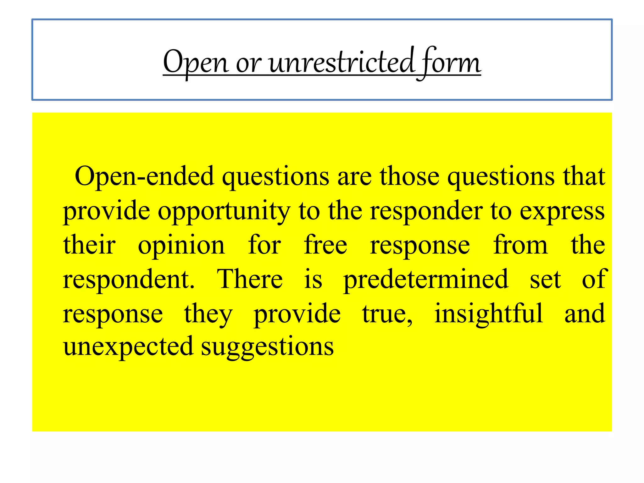 research questioner preparation | PPT