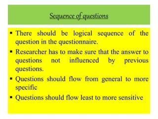 research questioner preparation | PPT