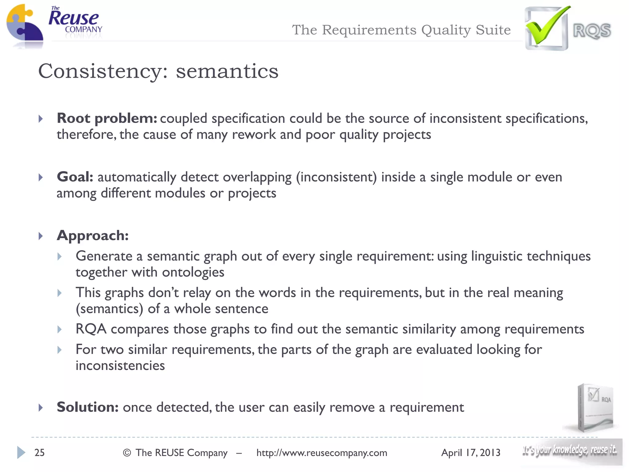 RQS - Requirements Quality Suite | PDF