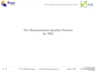 RQS - Requirements Quality Suite | PDF