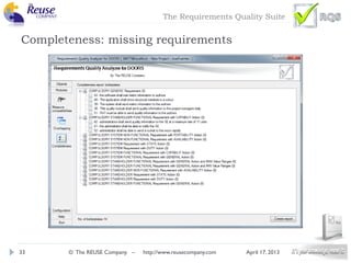 RQS - Requirements Quality Suite | PDF