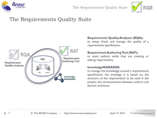 RQS - Requirements Quality Suite | PDF