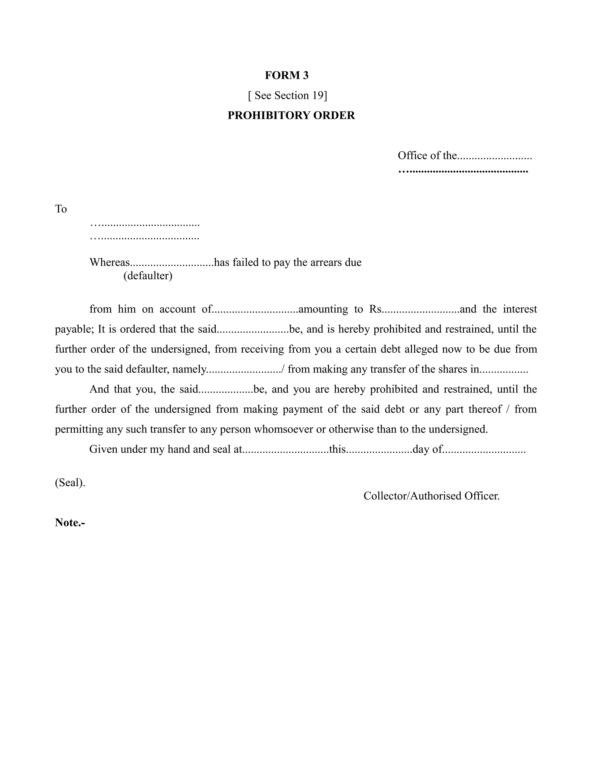 Revenu Recovery Act | PDF