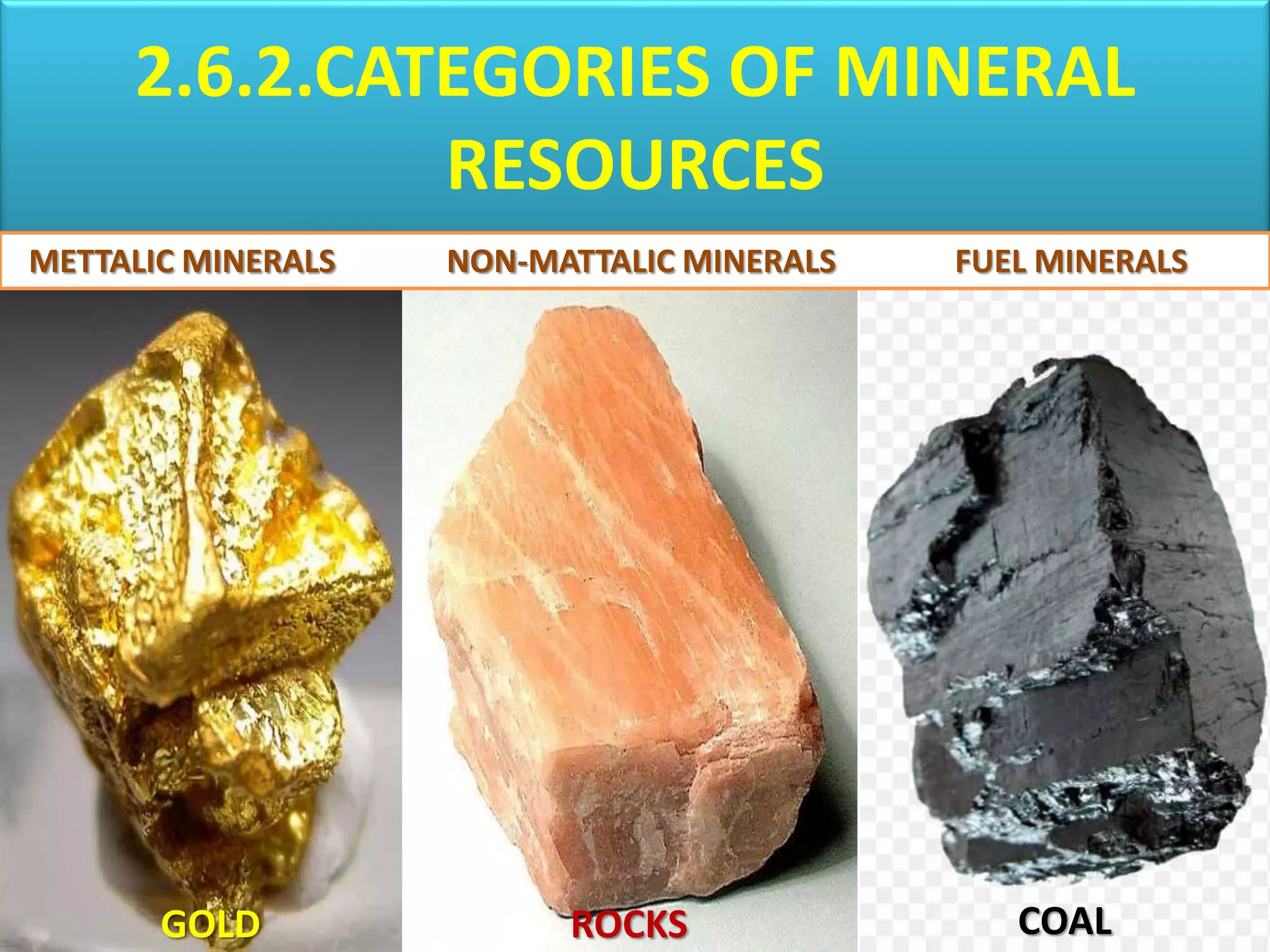 MINERAL RESOURCES | PPTX