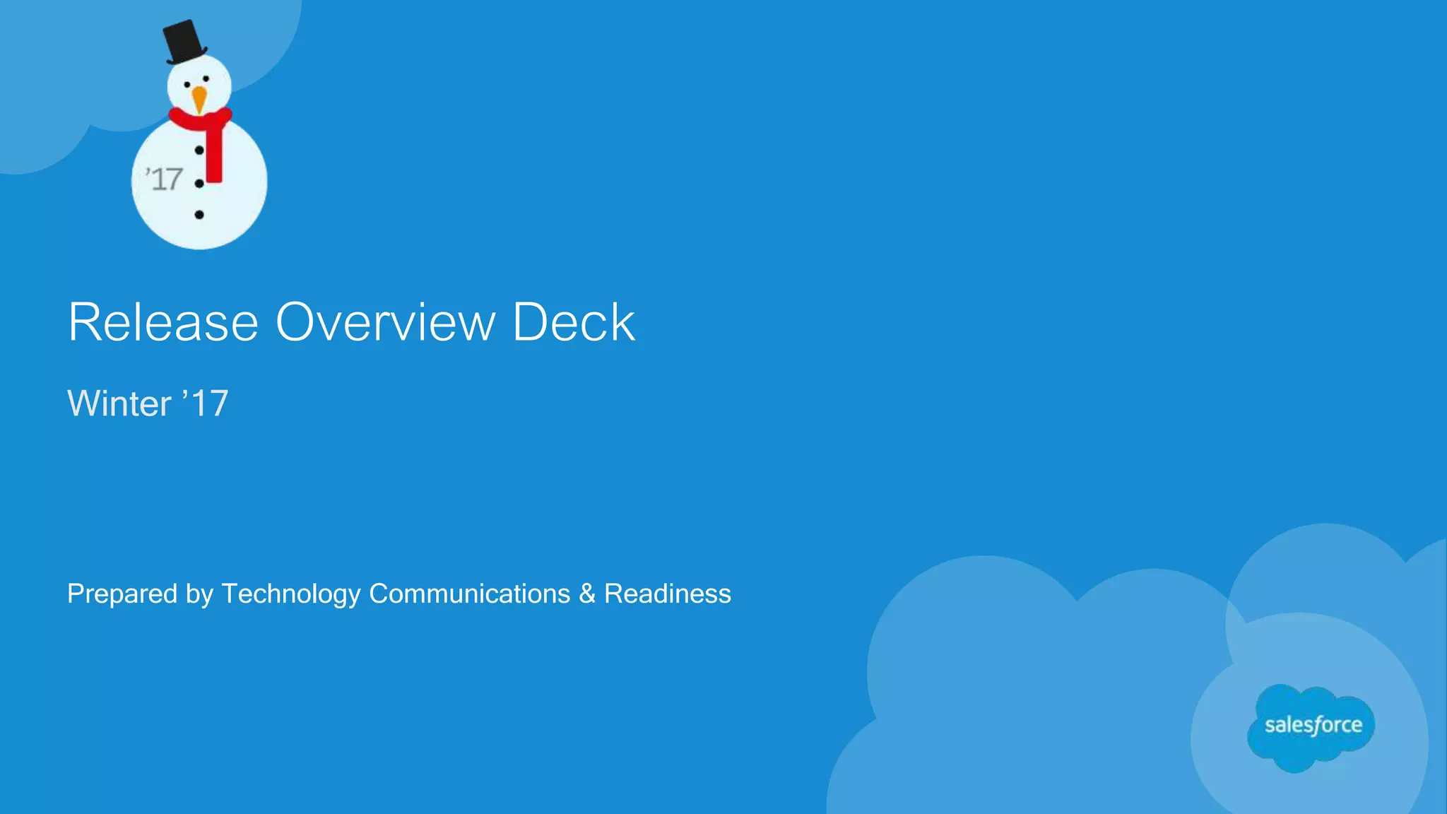 Salesforce Winter 17 Release Overview | PPT