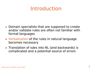 AceRules: Executing Rules in Controlled Natural Language | PPT