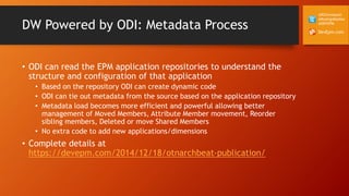 Data Warehouse 2.0: Master Techniques for EPM Guys (Powered by ODI) | PPT