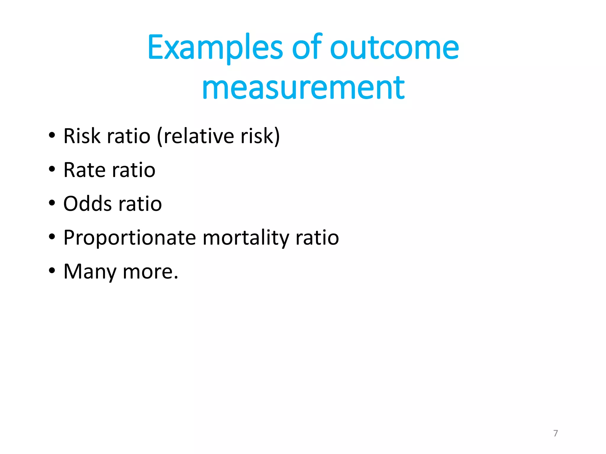 ODDS RATIO AND RELATIVE RISK EVALUATION | PPTX