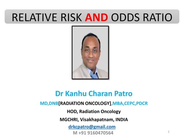 ODDS RATIO AND RELATIVE RISK EVALUATION | PPTX | Cancer | Diseases and ...