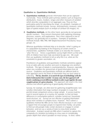 RAPID RURAL APPRAISAL (RRA) AND PARTICIPATORY RURAL APPRAISAL (PRE) - A ...