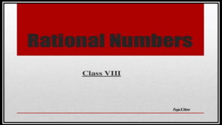 Rational numbers | PPT