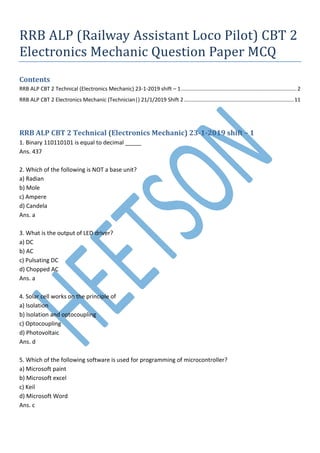 RRB ALP CBT 2 Electronics Mechanic Question Paper MCQ.pdf