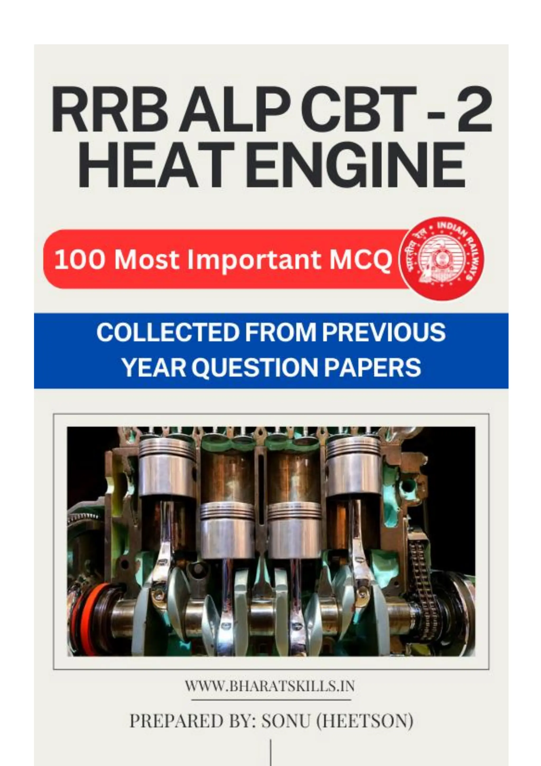 RRB ALP CBT 2 Heat Engine Question Paper MCQ (Railway Assistant Loco ...