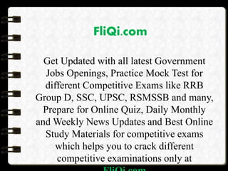 RRB Group D Mock Test | PPTX