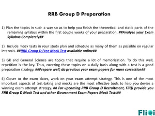 RRB Group D Notification | PPTX