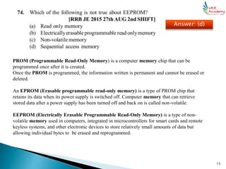 RRB JE Stage 2 Computer and Applications Questions part 3 | PPT