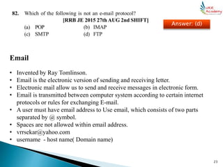 RRB JE Stage 2 Computer and Applications Questions part 3 | PPT